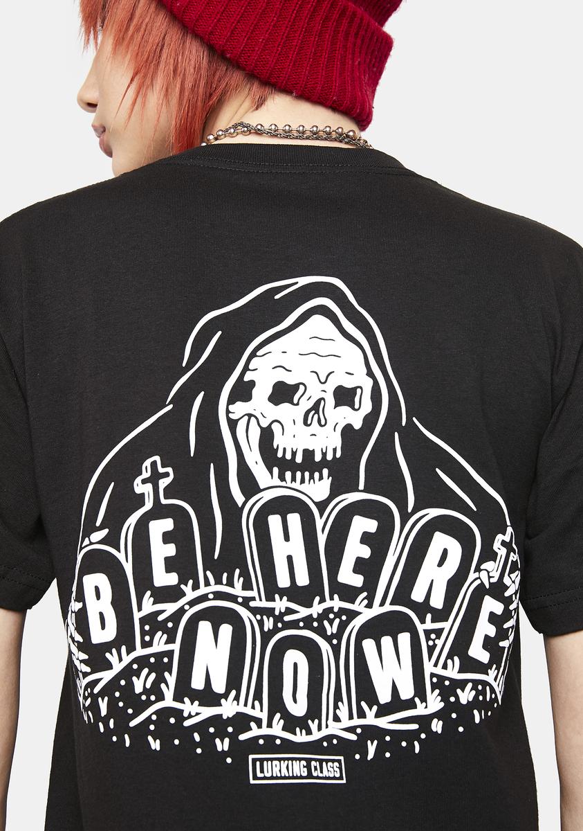 Lurking Class Be Here Now Skeleton Graphic Tee - Black – Dolls Kill