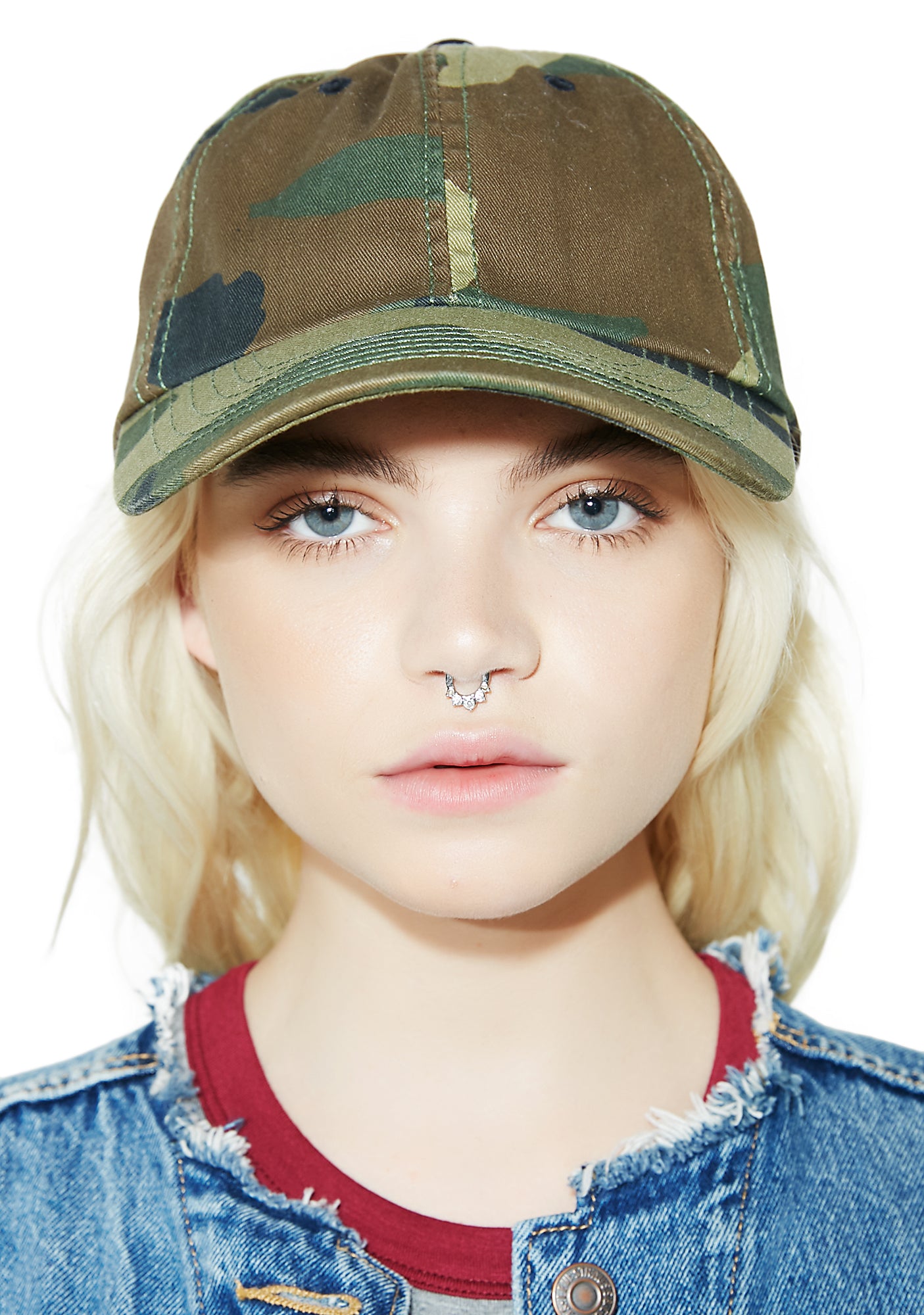 Camofluage Panel Hat – Dolls Kill