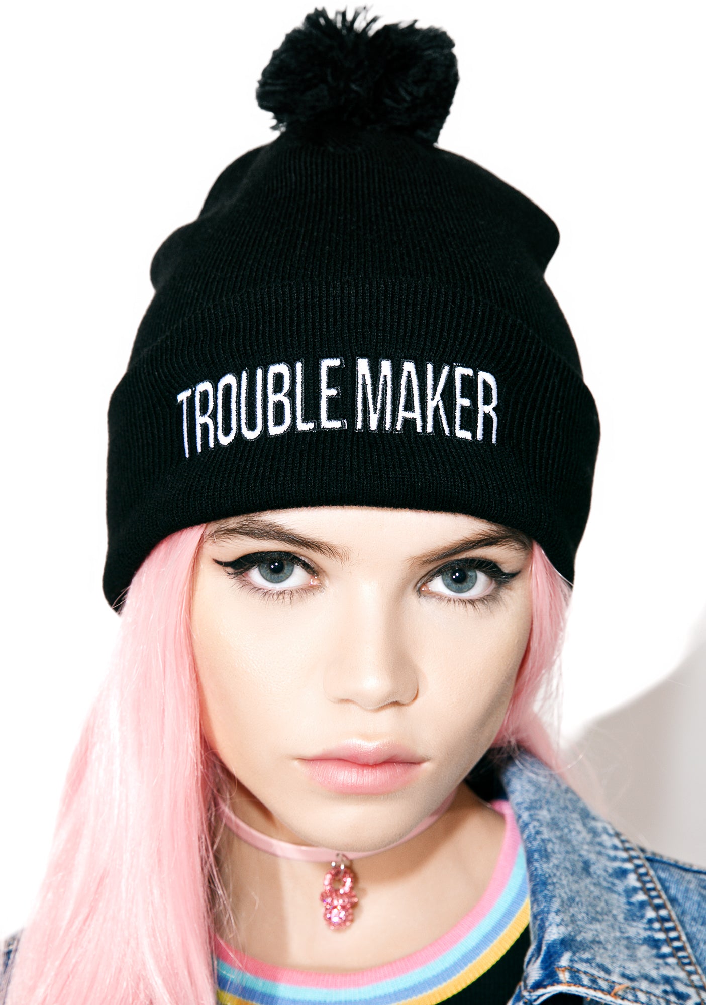 The Bonehead Bobble Hat – Dolls Kill