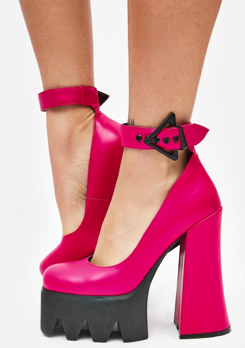 Lamoda Fuchsia Guilty Platform Heels – Dolls Kill