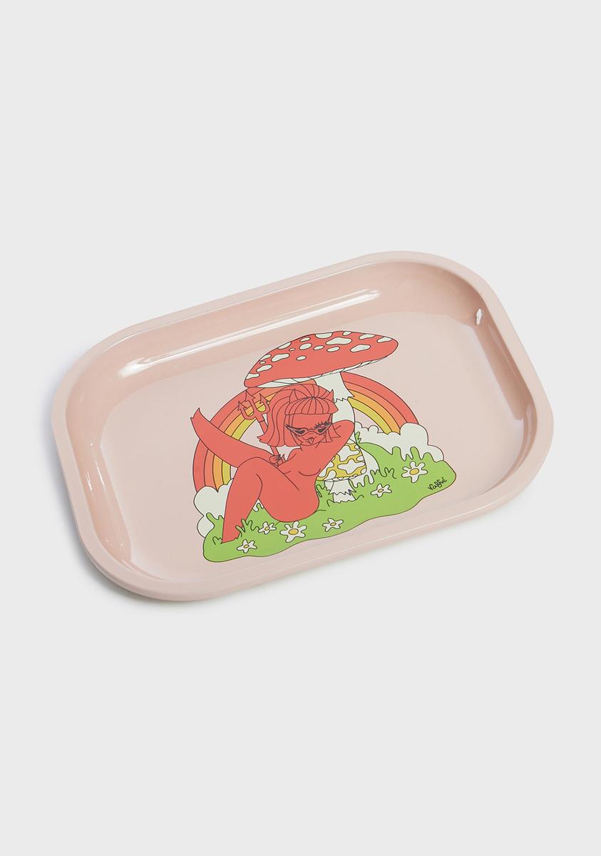 Valfre Devil Graphic Metal Rolling Tray - Pink – Dolls Kill