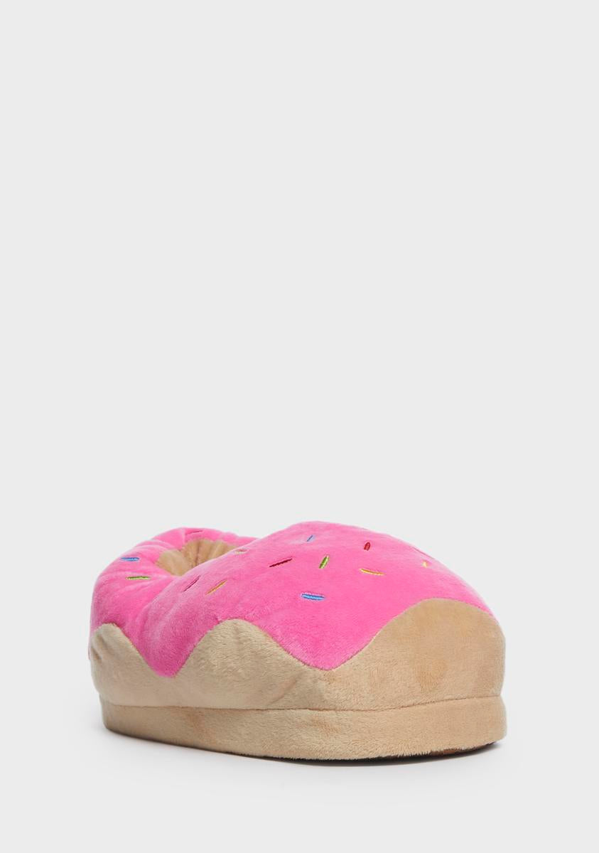 OOH YEAH SOCKS Sprinkle Donut Slippers - Pink – Dolls Kill