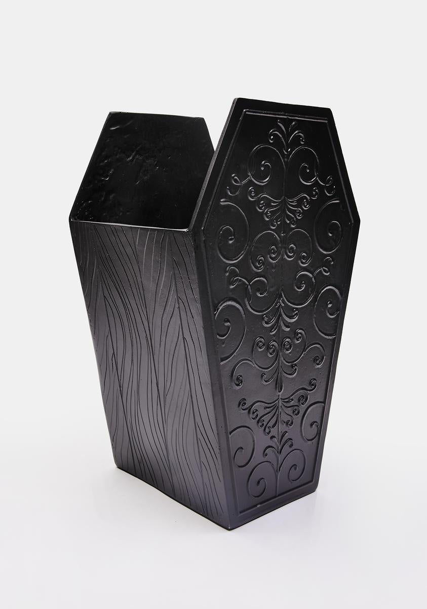 Dolls Home Embossed Coffin Trash Can – Dolls Kill