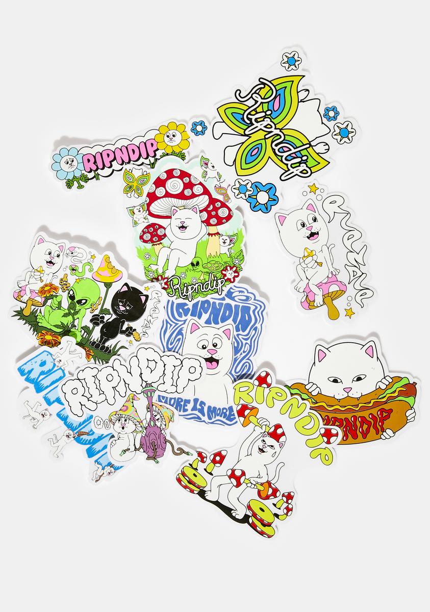 RIPNDIP Sticker Pack - Multi – Dolls Kill