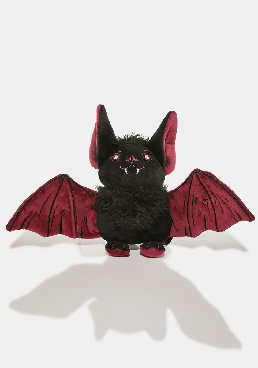 The Grave Girls Bat Plushie Toy - Black/Red – Dolls Kill