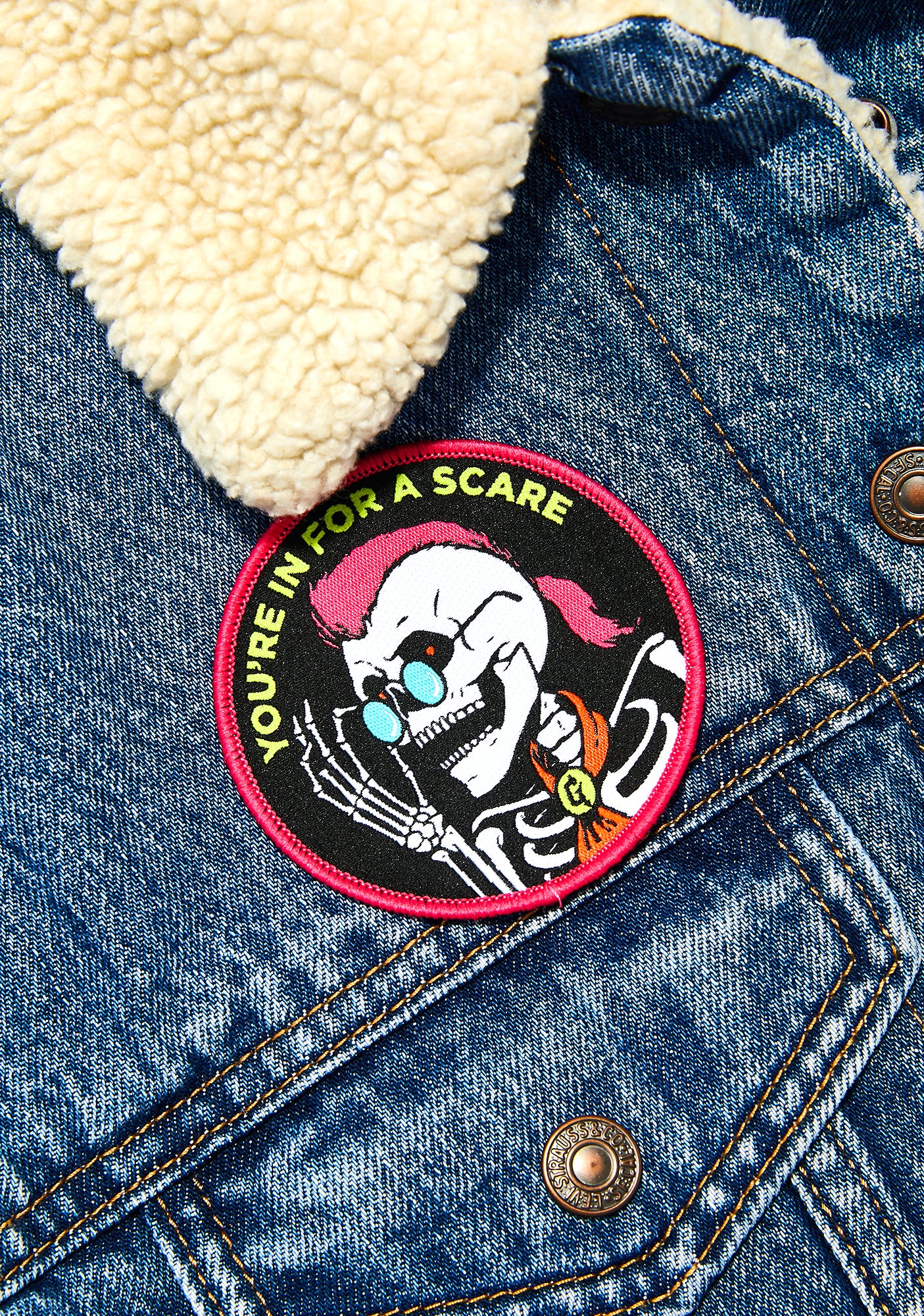 Halloween Goosebumps Skeleton Patch – Dolls Kill