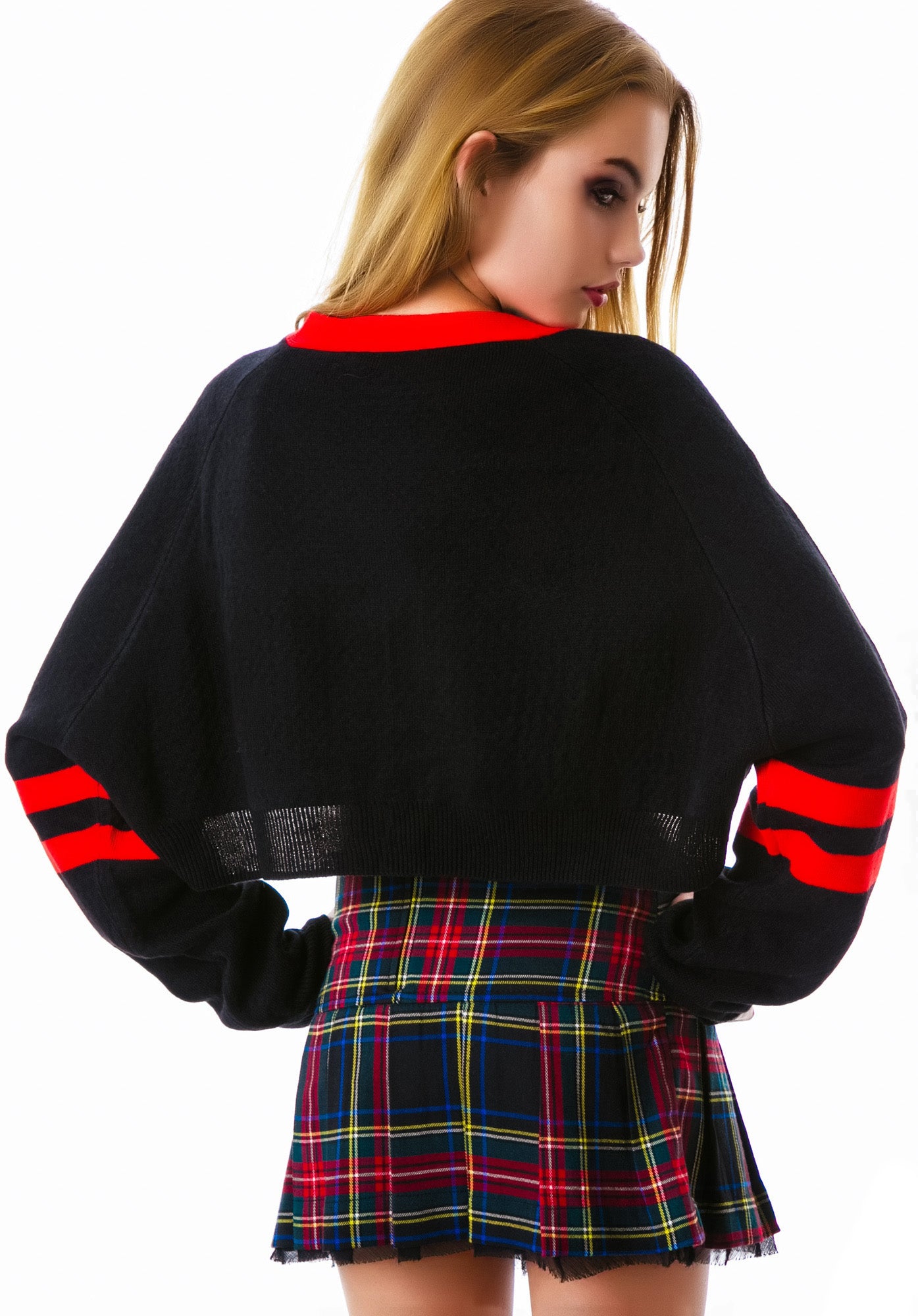 Preppy Crop Cardigan – Dolls Kill