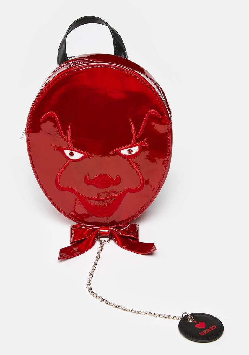 Dolls Kill x WB Horror Pennywise Balloon Backpack - Red