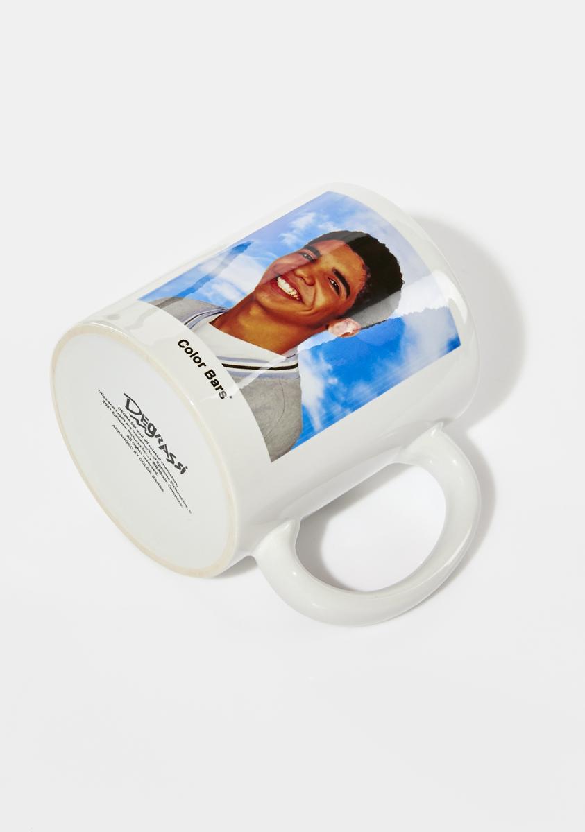 Color Bars Drake Jimmy Brooks Degrassi Mug - White – Dolls Kill