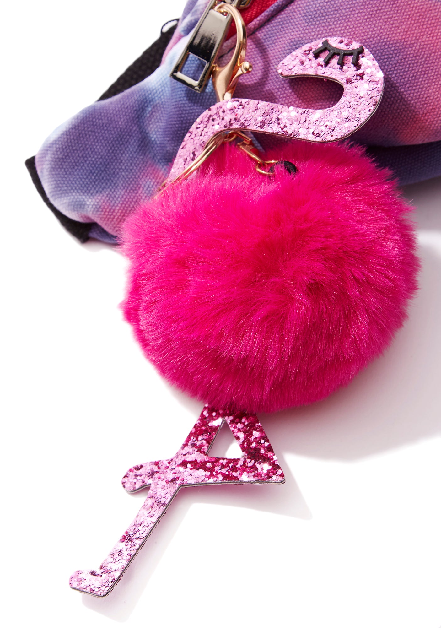Furry Ball Flamingo Keychain – Dolls Kill