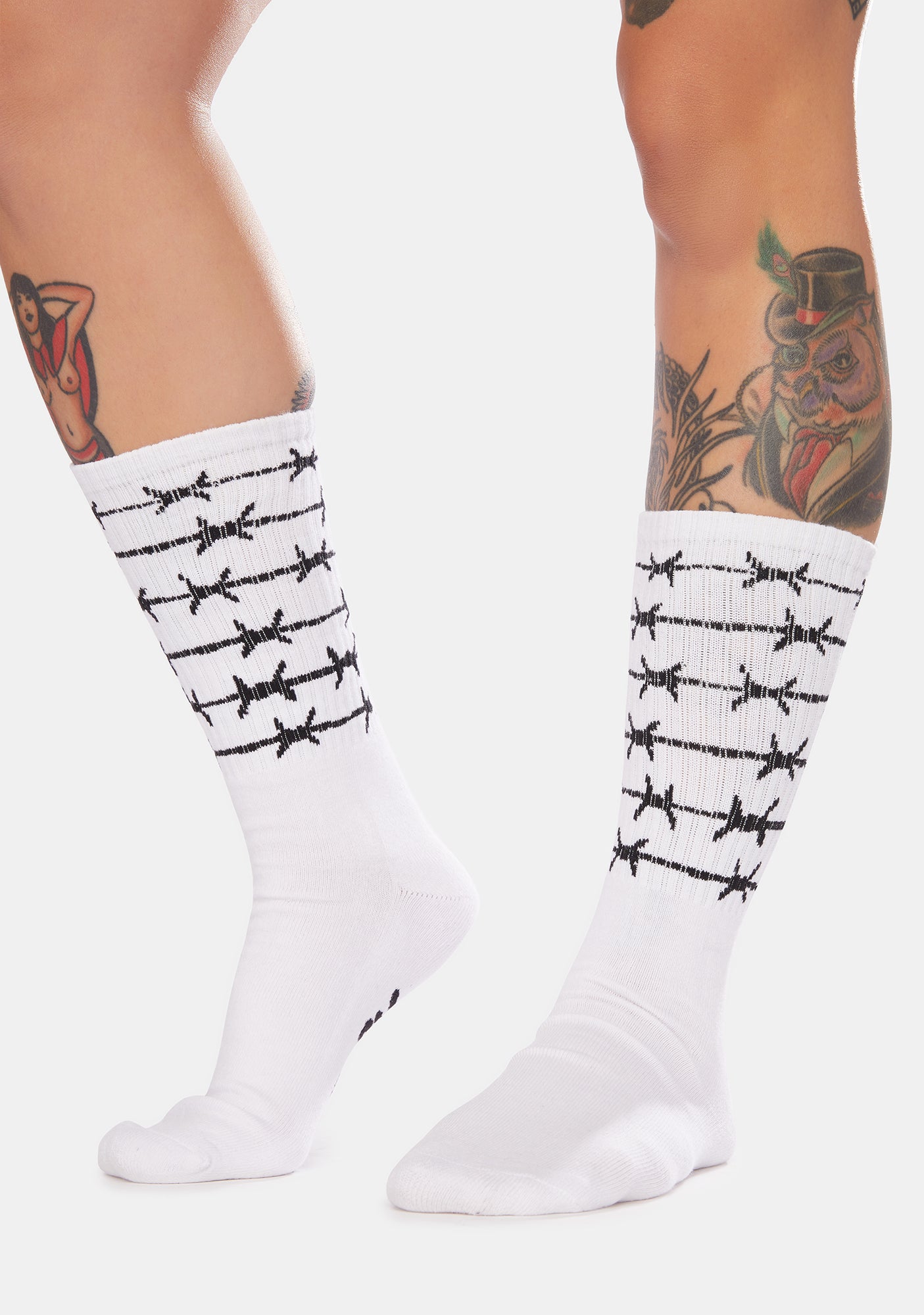Barbed Wire Terry Sports Socks – Dolls Kill