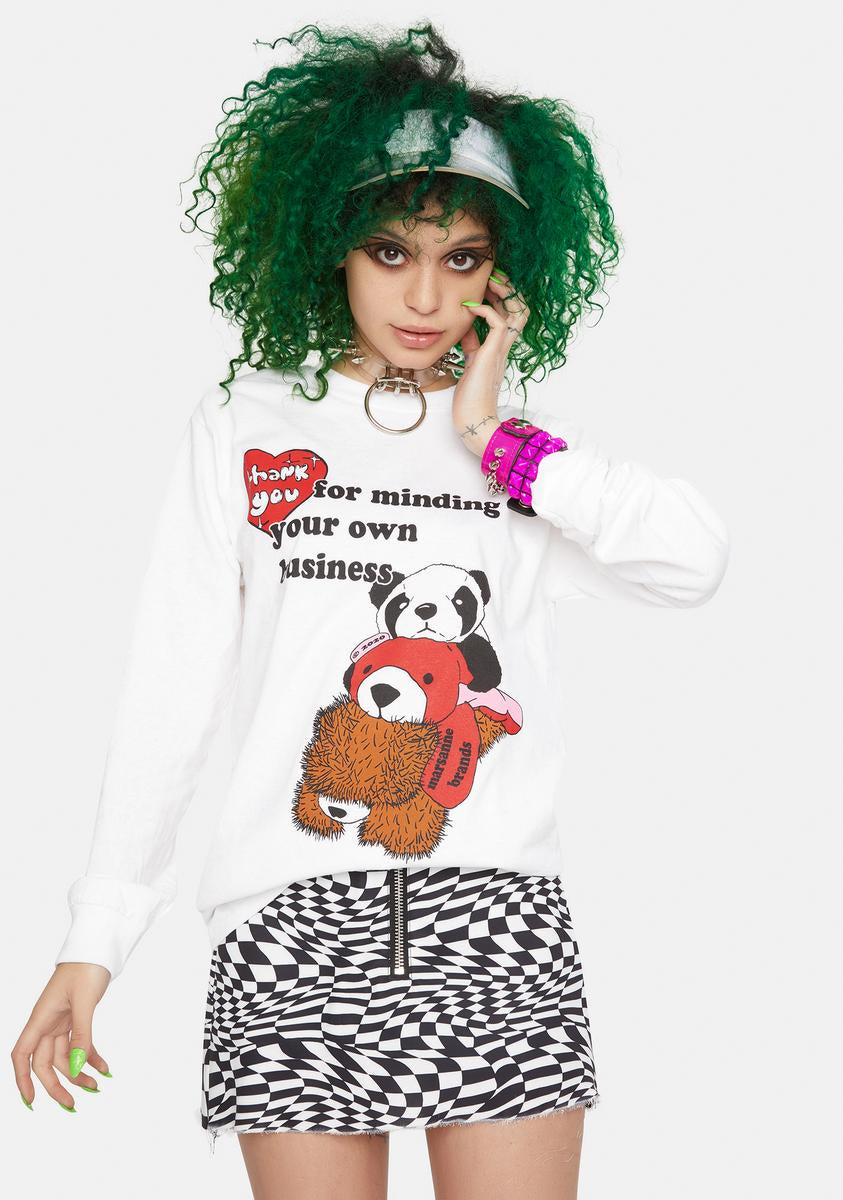 Marsanne Brands Tysm Long Sleeve Graphic Tee – Dolls Kill