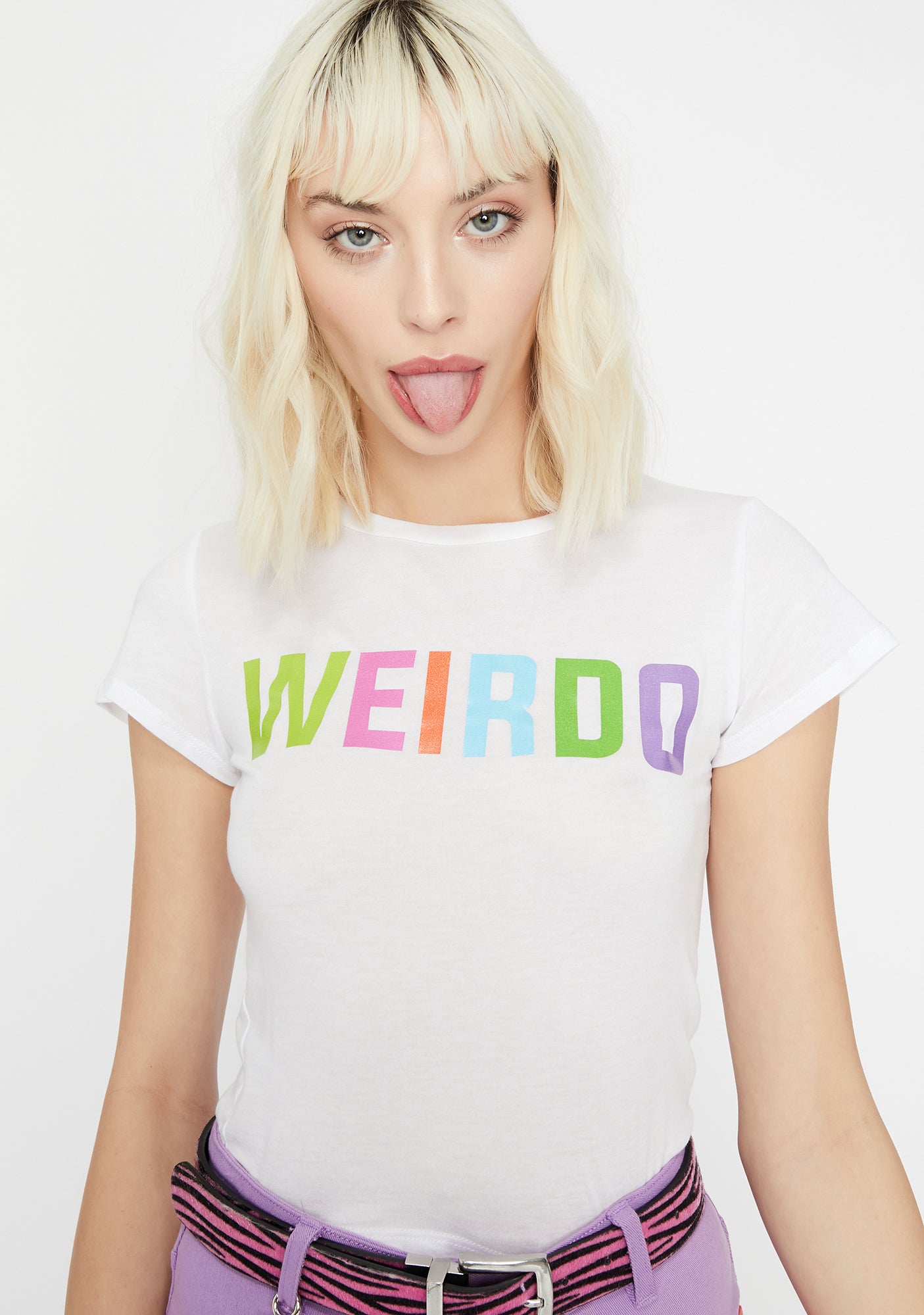 Weirdo Cropped Graphic Tee – Dolls Kill