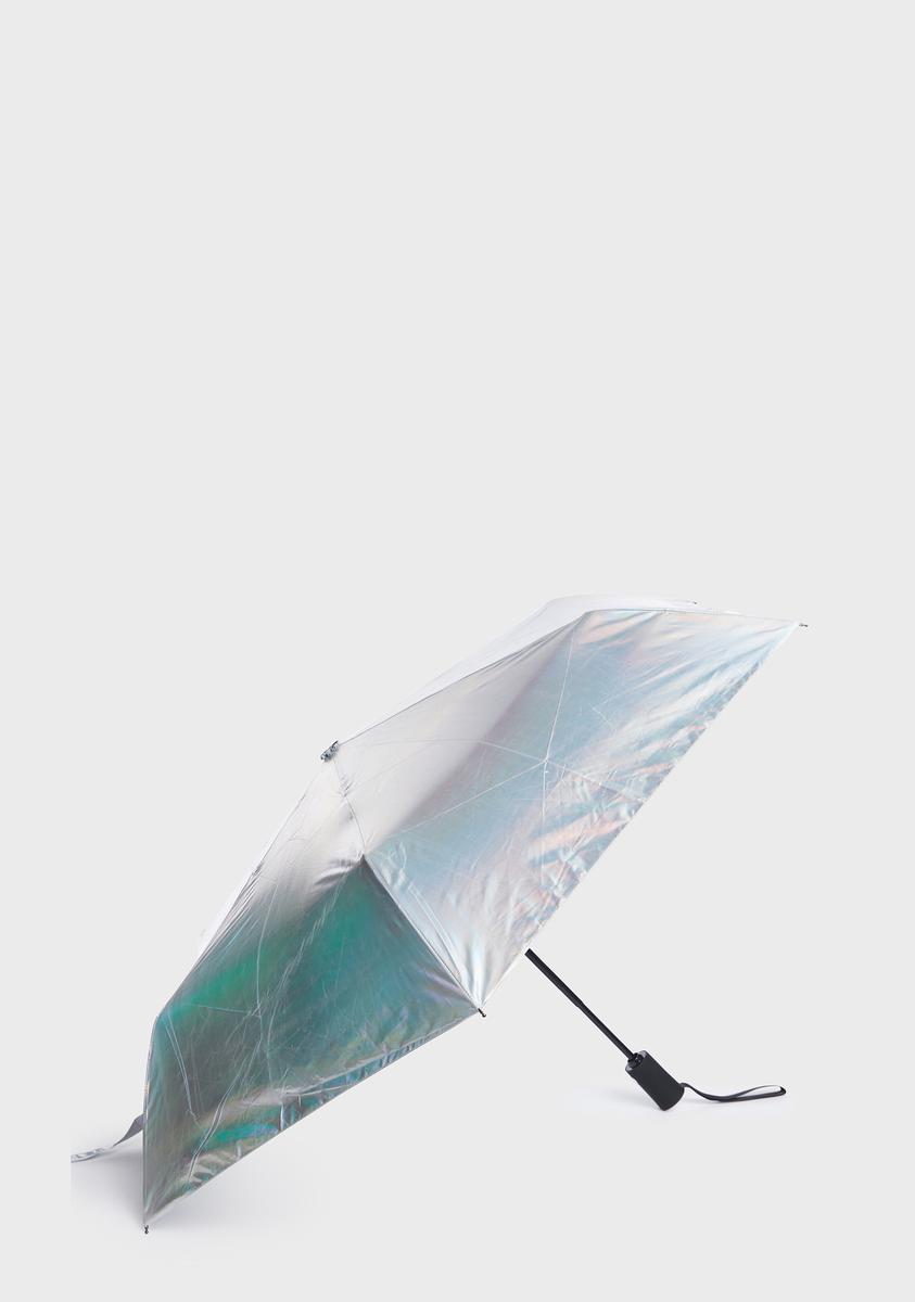 ShedRain Compact Auto Umbrella - Iridescent – Dolls Kill
