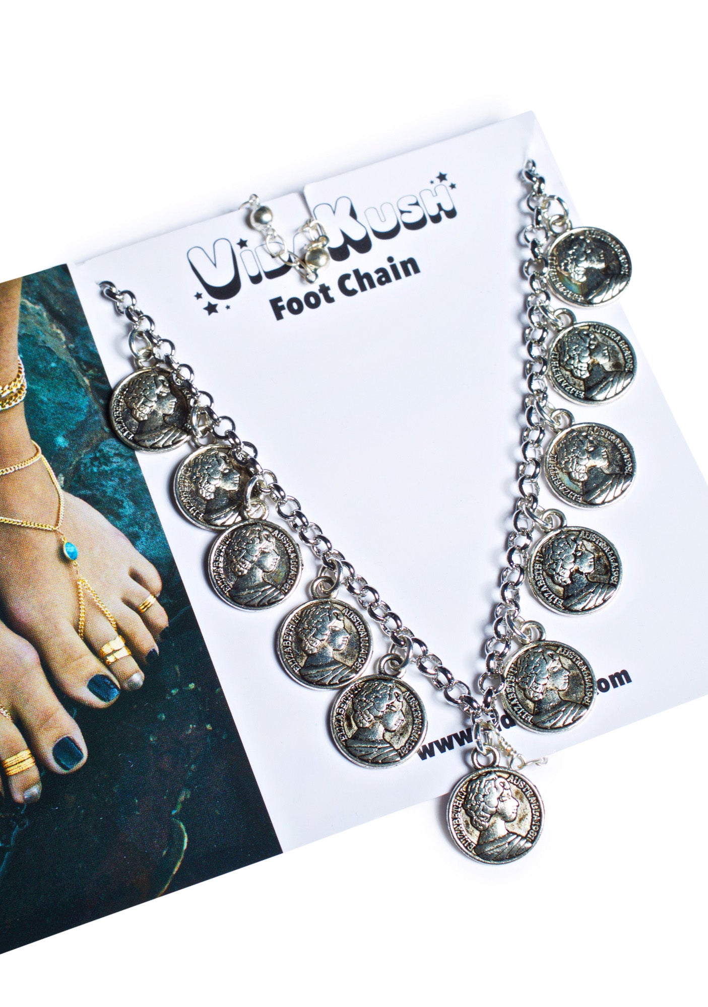 x Mod Coin Foot Chain – Dolls Kill