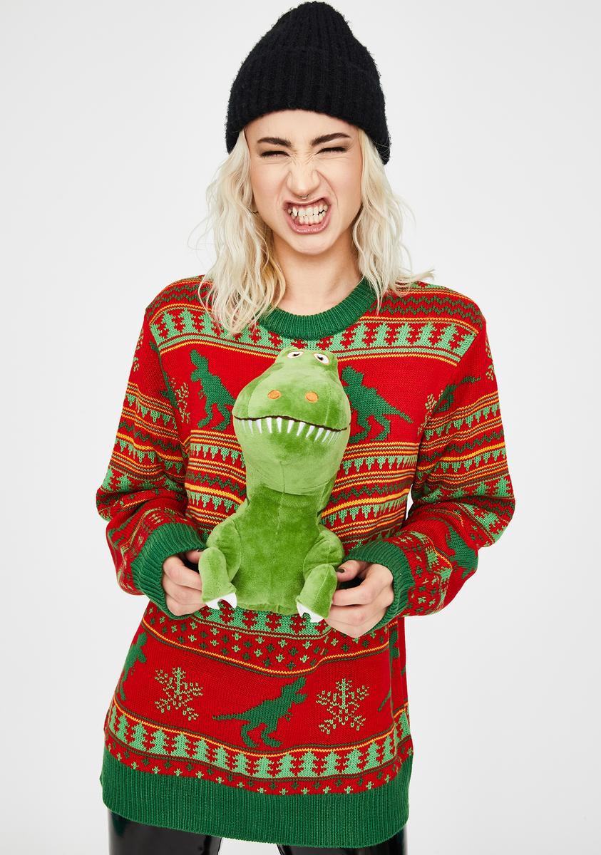 Dinosaur Holiday Sweater