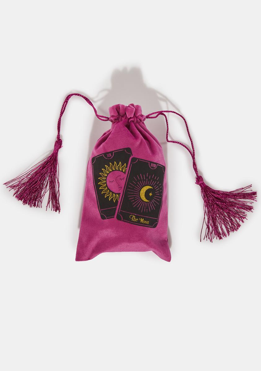 Tarot Velvet Drawstring Pouch - Pink – Dolls Kill