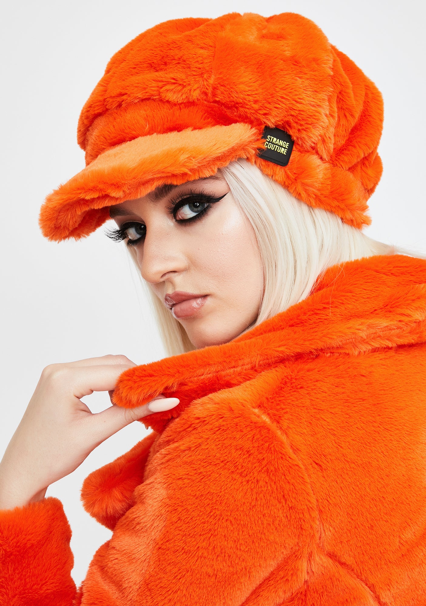 PurrPurr Faux Fur Paperboy Cap – Dolls Kill