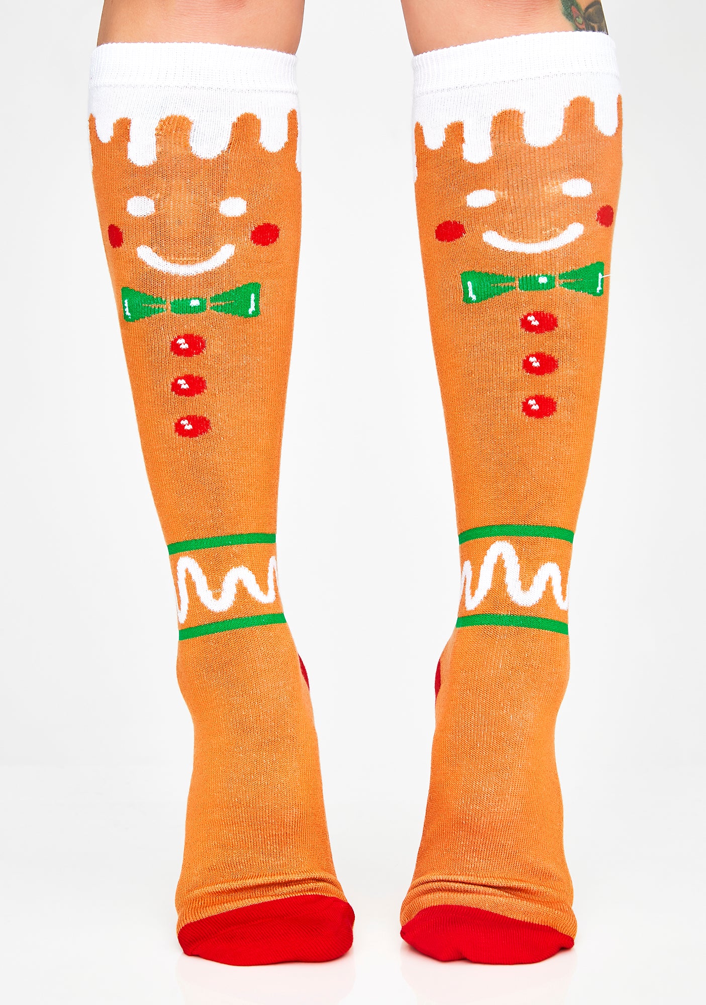 Good Enough To Eat Gingerbread Socks – Dolls Kill