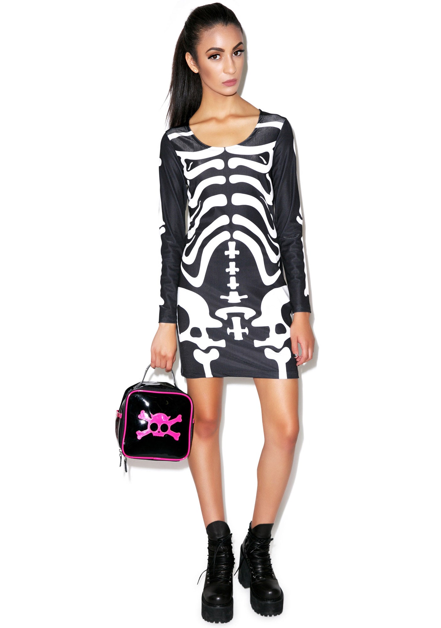 Dem Bones Bodycon Dress – Dolls Kill