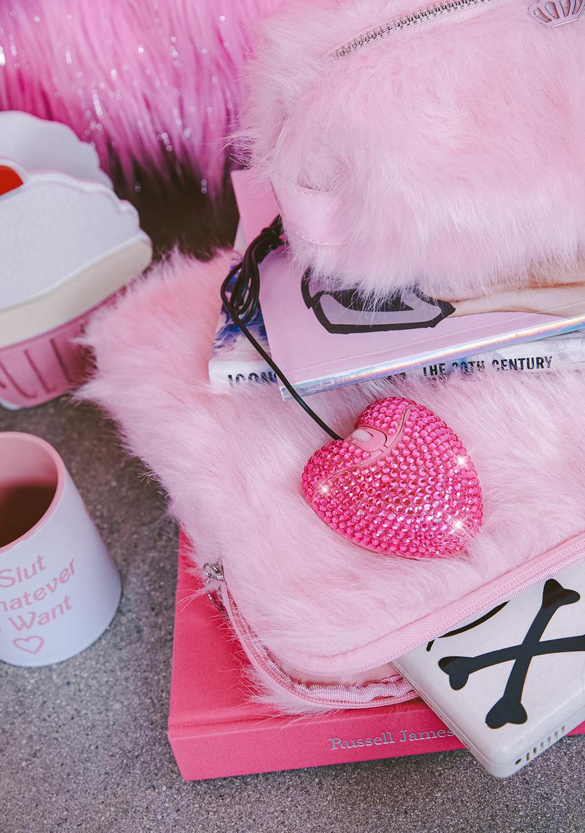 Dolls Home Heart Shaped Rhinestone Mouse - Pink – Dolls Kill