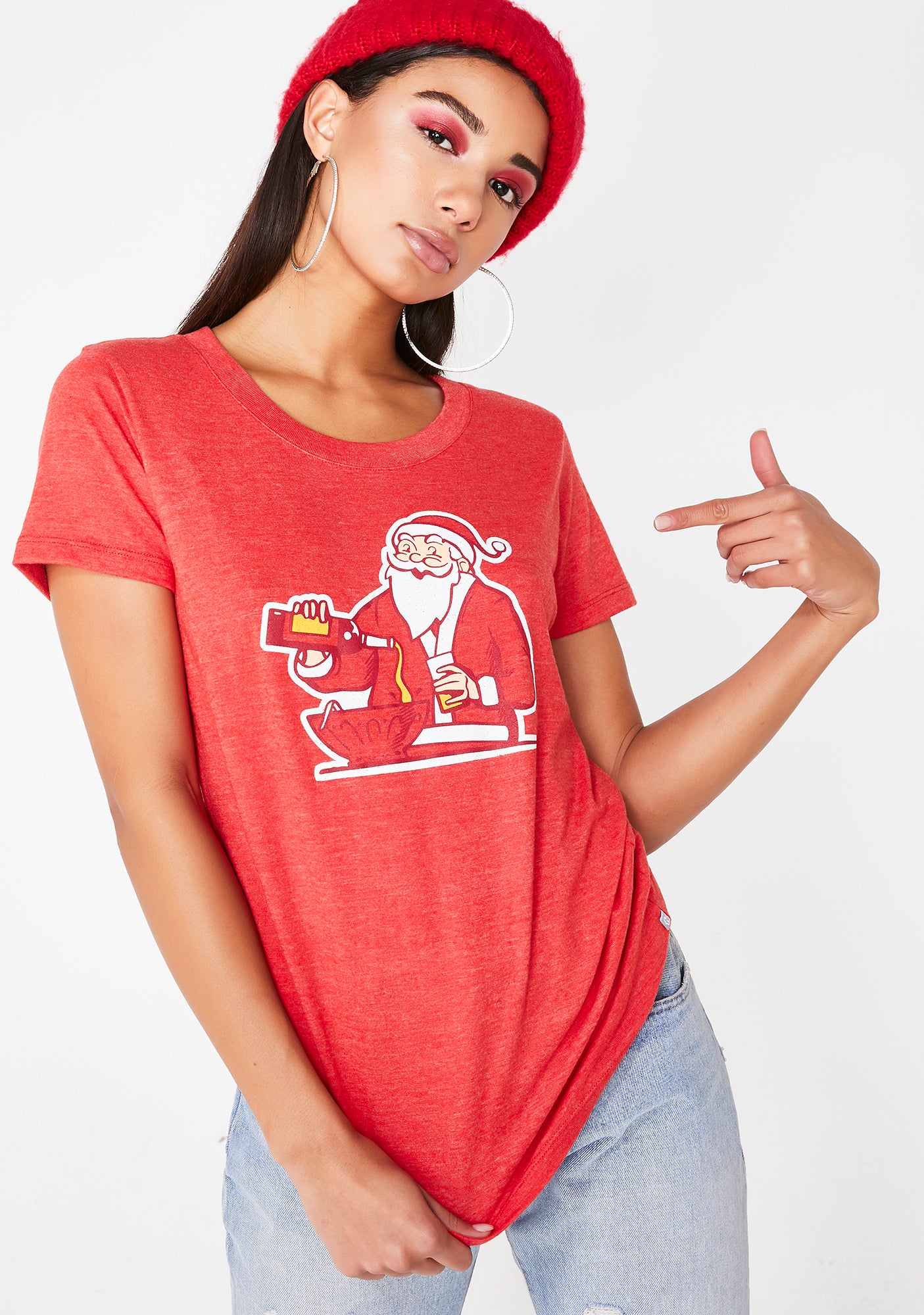 Santa Pour Up Tee – Dolls Kill