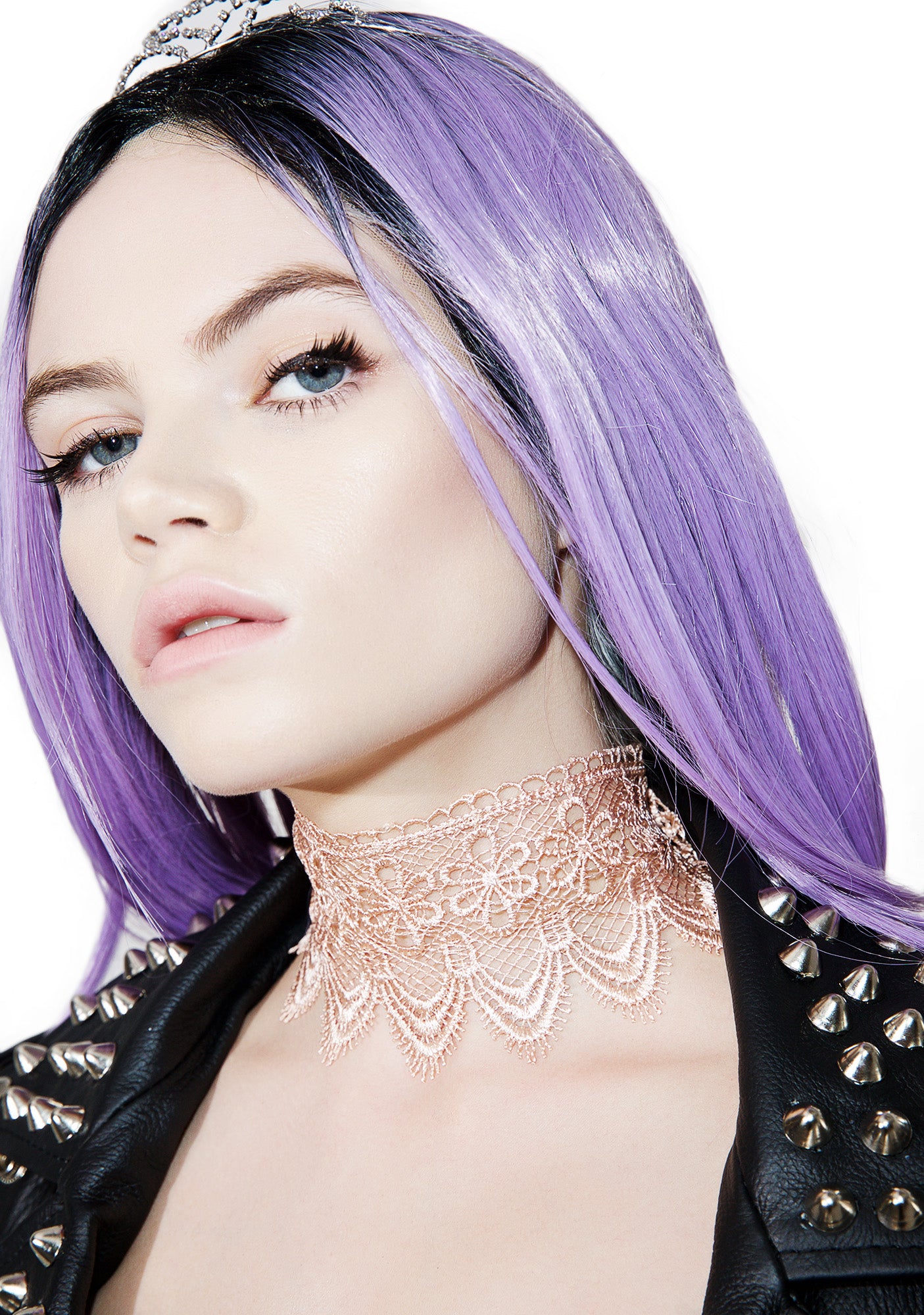 Cream Eyelet Lace Choker – Dolls Kill
