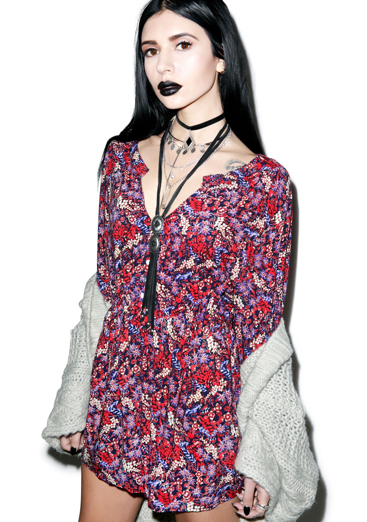 Island Floral Playsuit – Dolls Kill