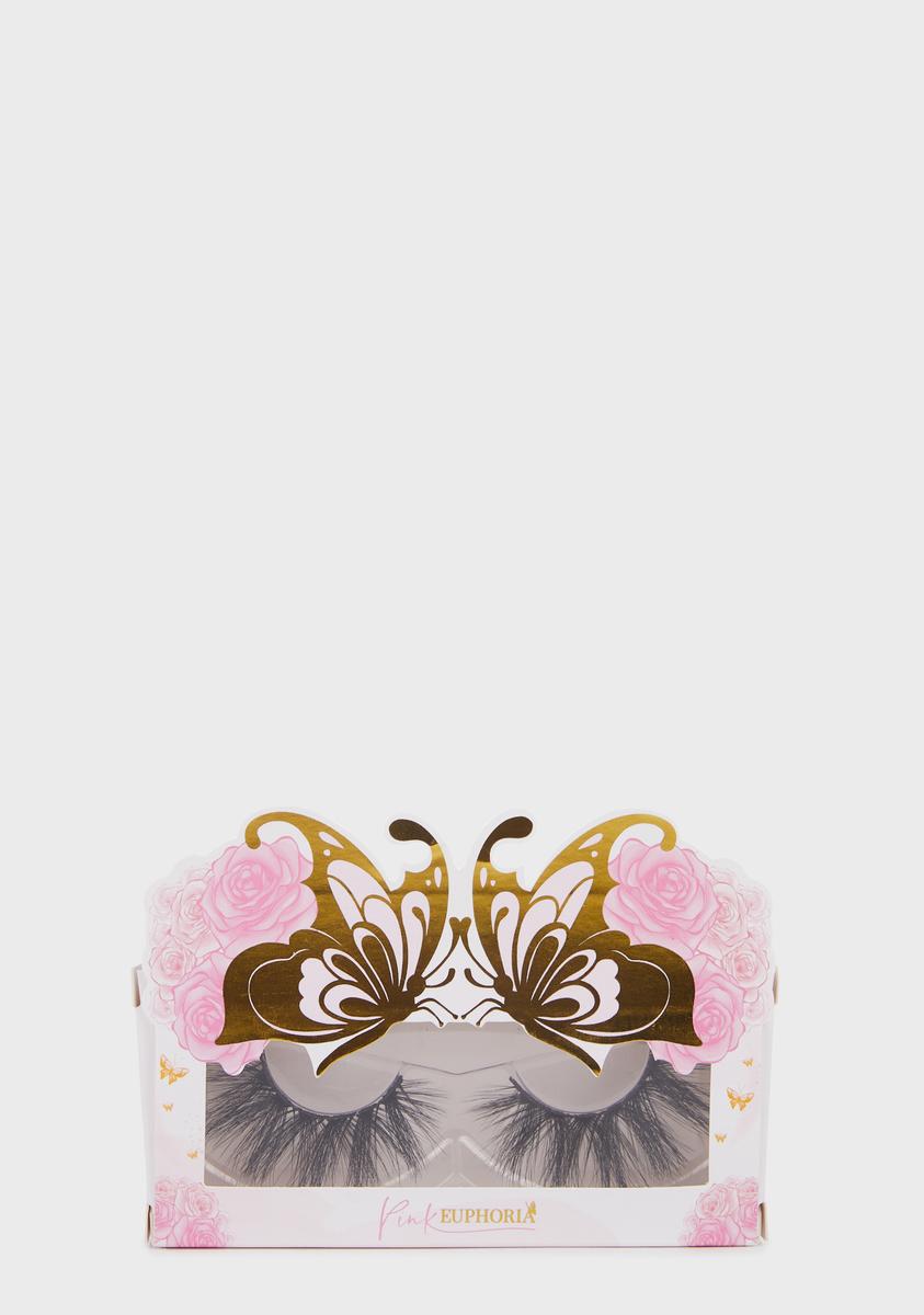 Pink Euphoria Wispy Voluminous False Eyelashes - Black – Dolls Kill