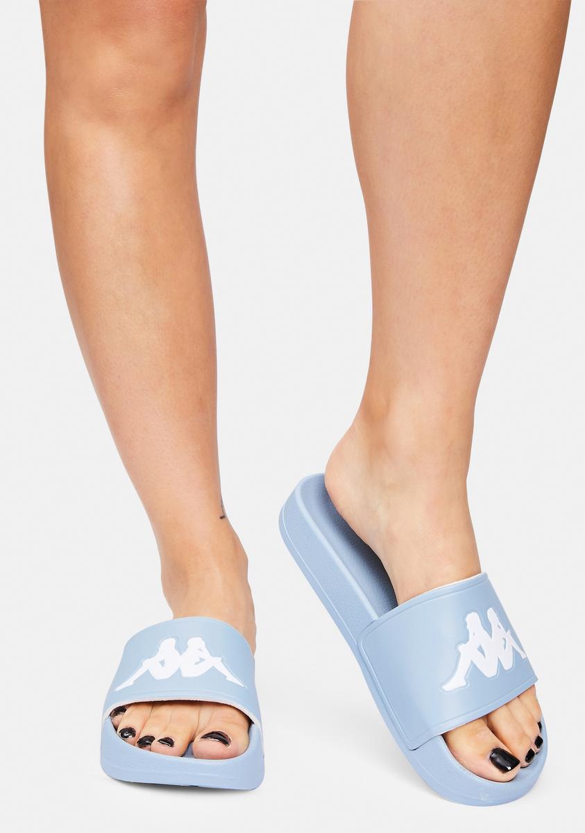 Kappa Light Blue Authentic Adam 2 Slide Sandals – Dolls Kill