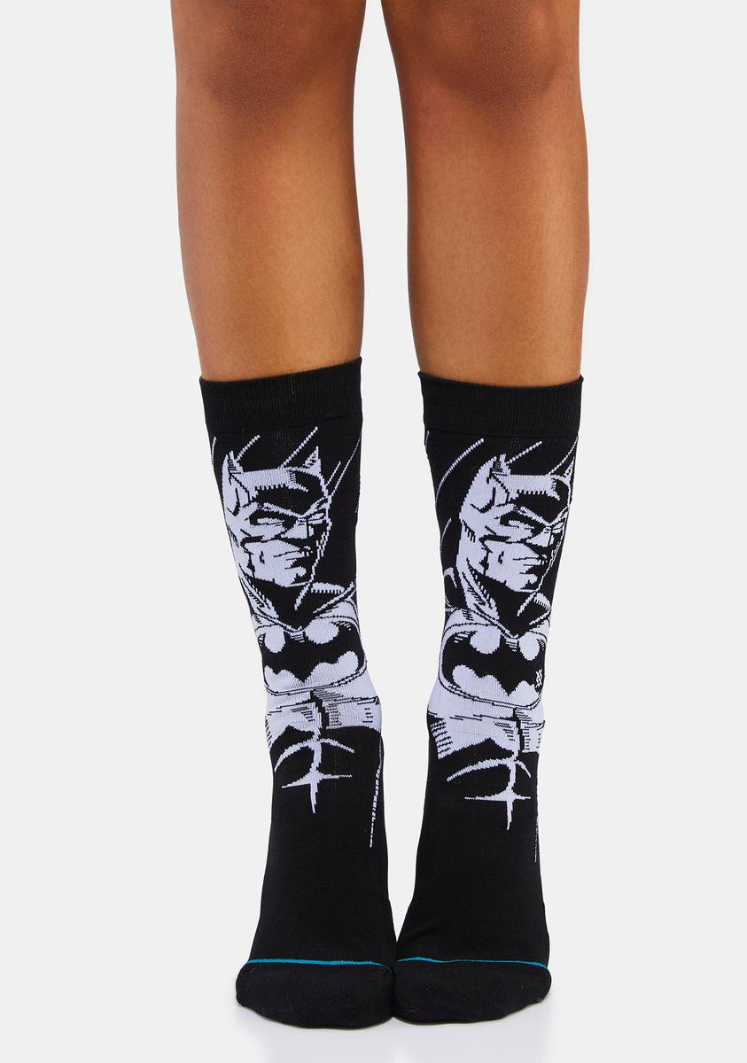 Stance The Batman Crew Socks - Black – Dolls Kill
