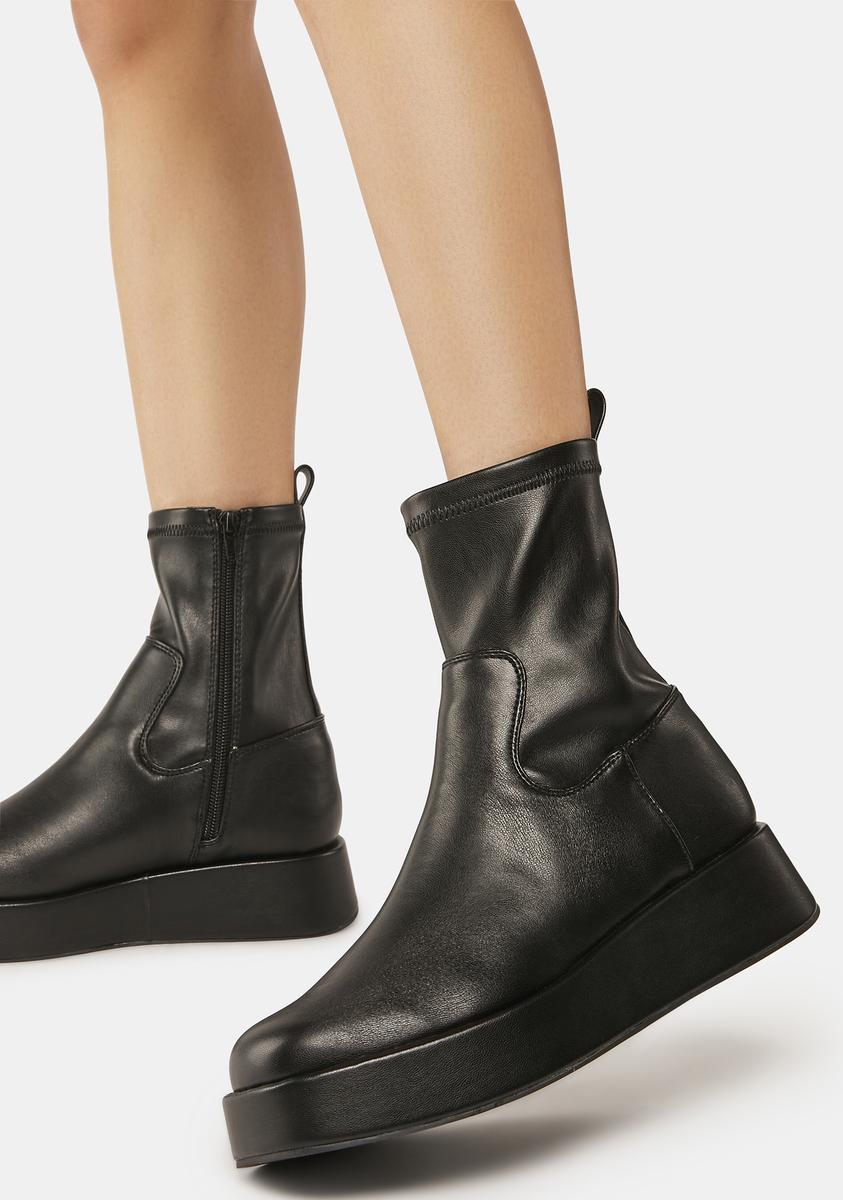 Side Zip Ankle Boots