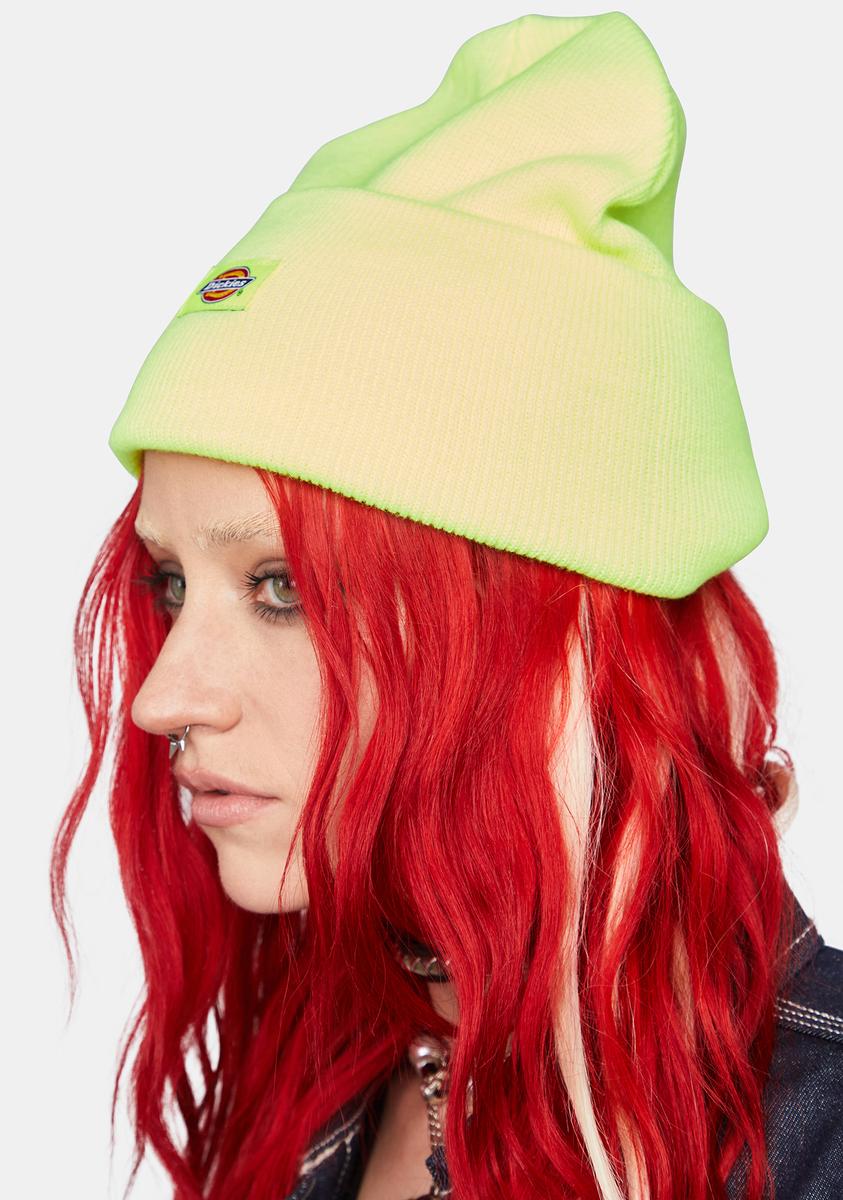 Dickies Cuffed Beanie - Yellow – Dolls Kill