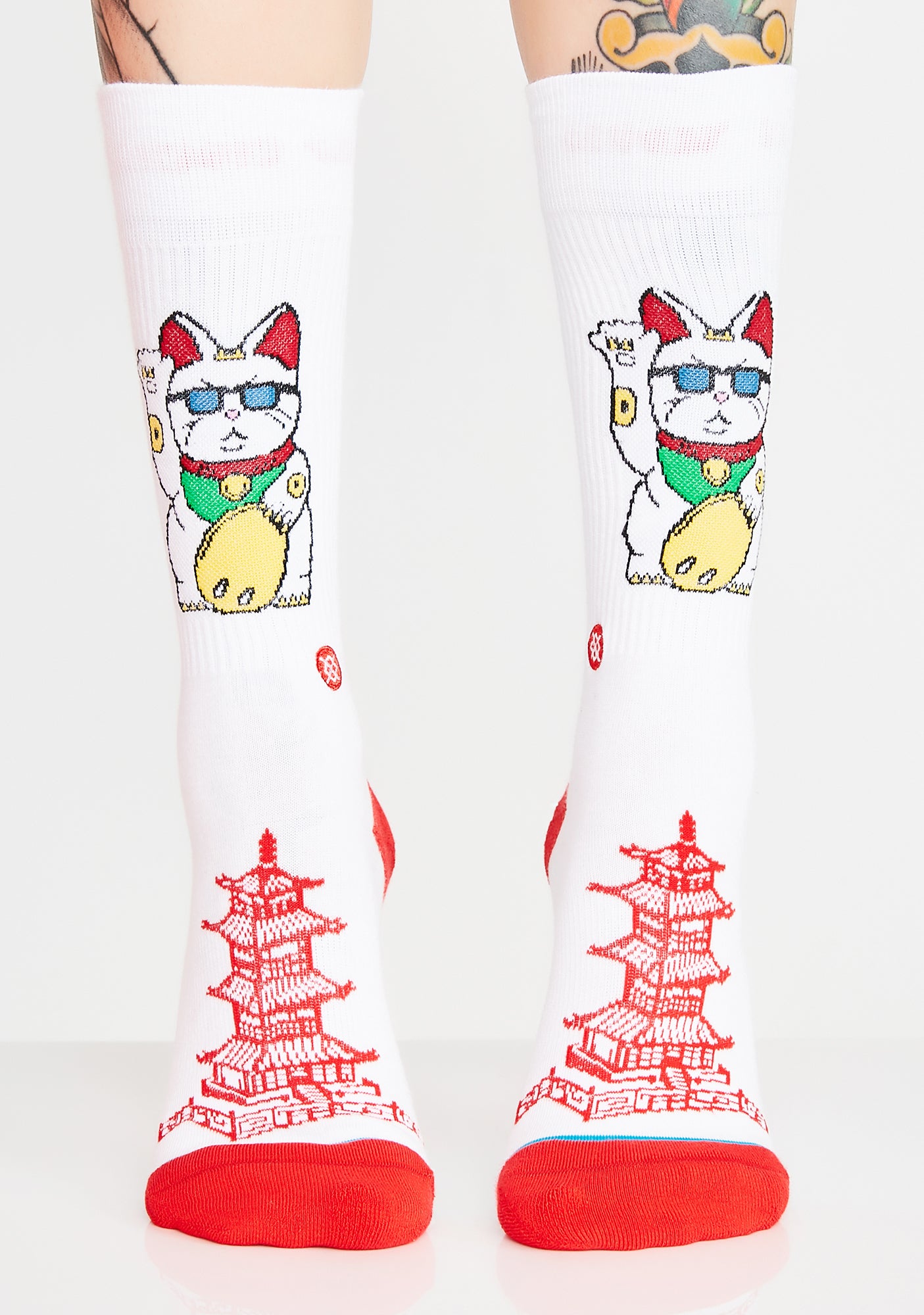 Thank You Enjoy Crew Socks – Dolls Kill