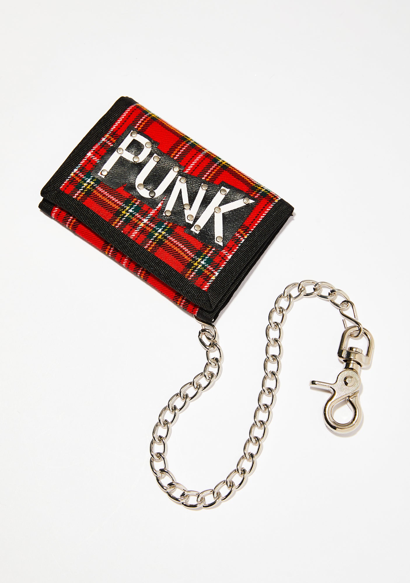 Red Plaid Punk Chain Wallet – Dolls Kill