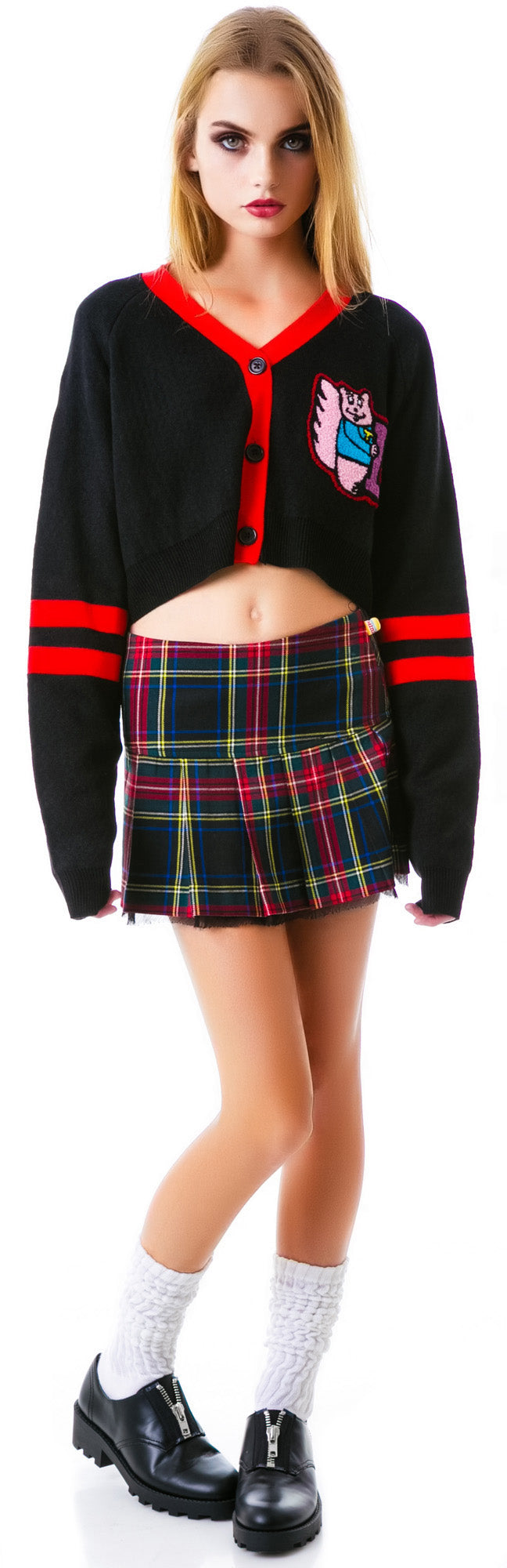 Preppy Crop Cardigan – Dolls Kill