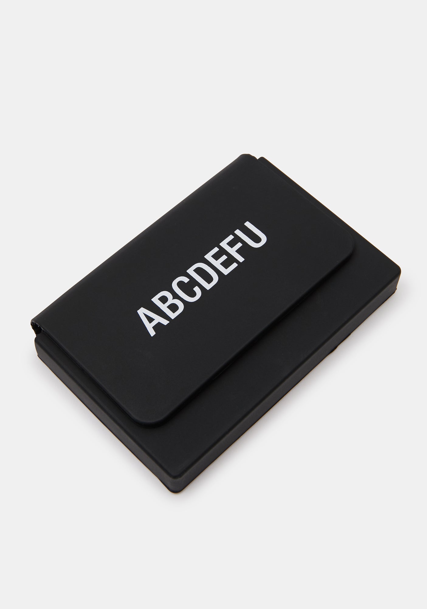 ABC Silicone Wallet - Black – Dolls Kill