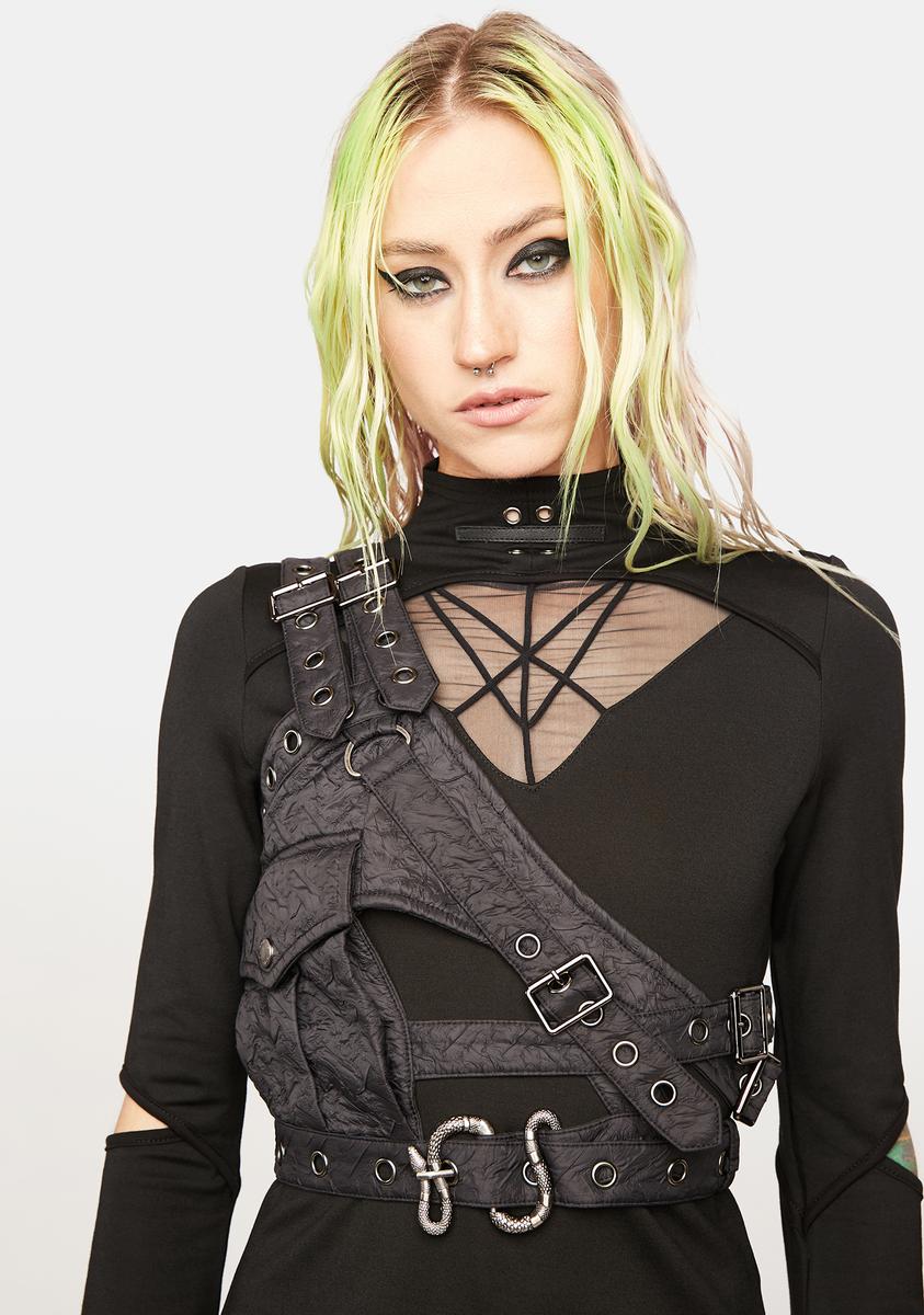 Punk Rave Punk Shoulder Armor Accessory - Black – Dolls Kill