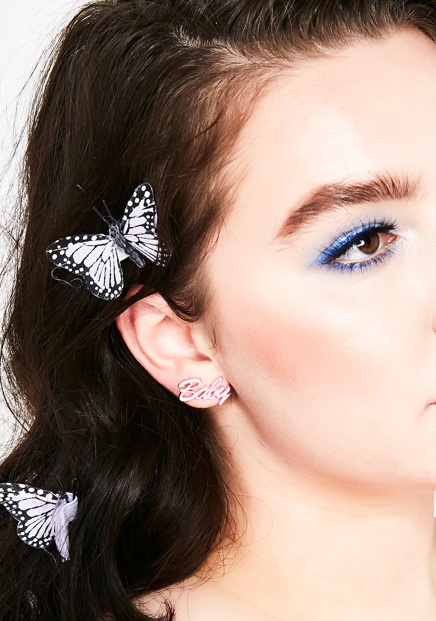 Baby Girl Pink Stud Earrings – Dolls Kill