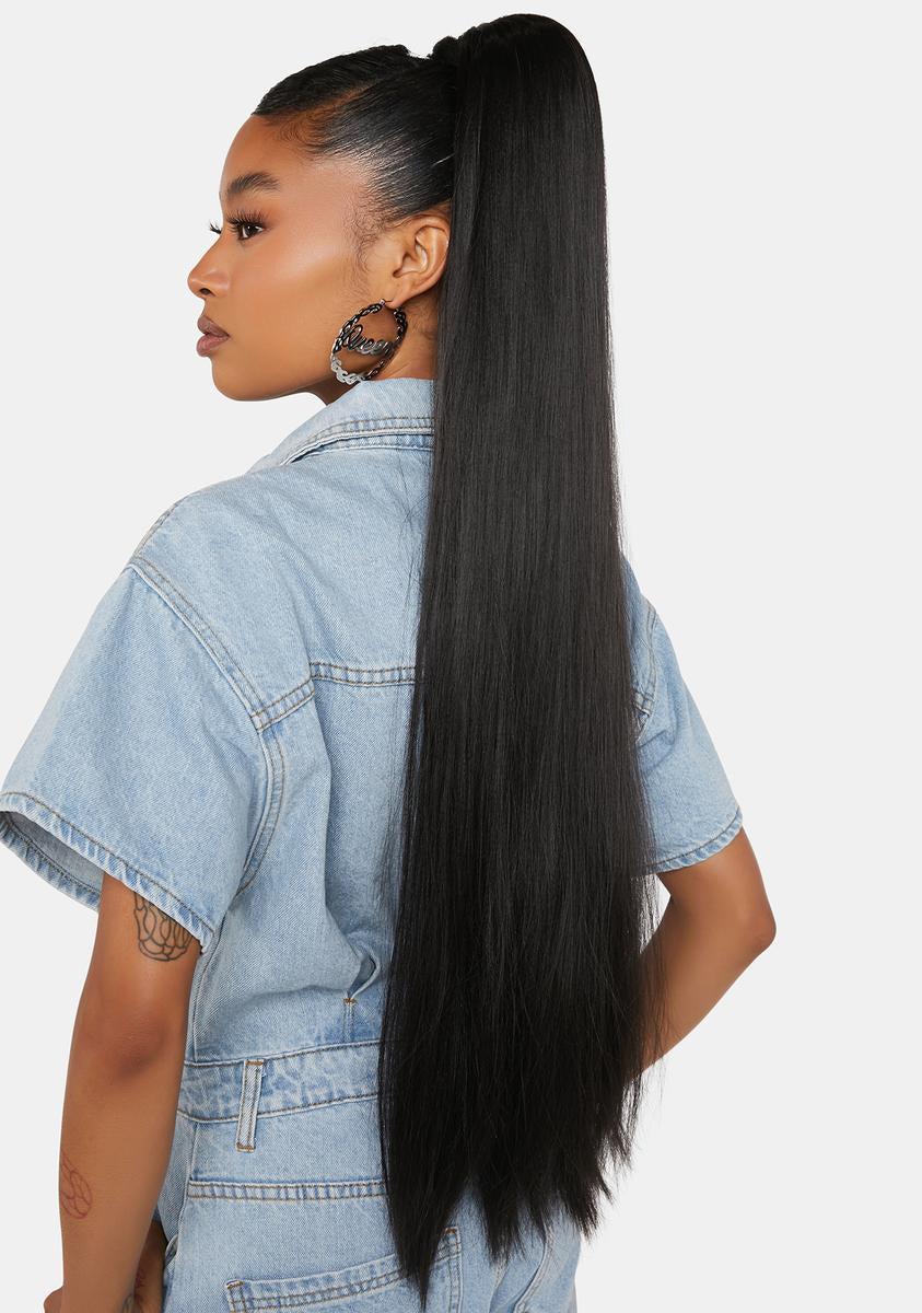 Lullabellz Pony Style Hair Extension - Black – Dolls Kill