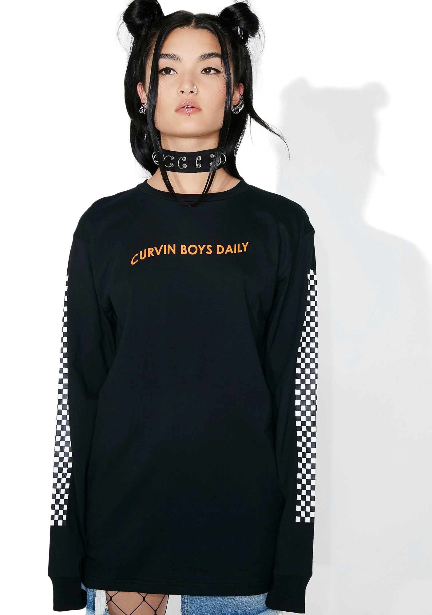 Curvin' Long Sleeve Tee – Dolls Kill