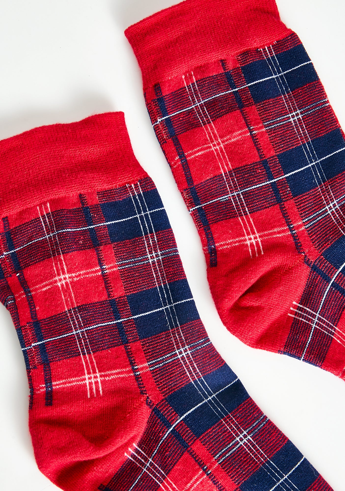 Chadz Plaid Crew Socks – Dolls Kill