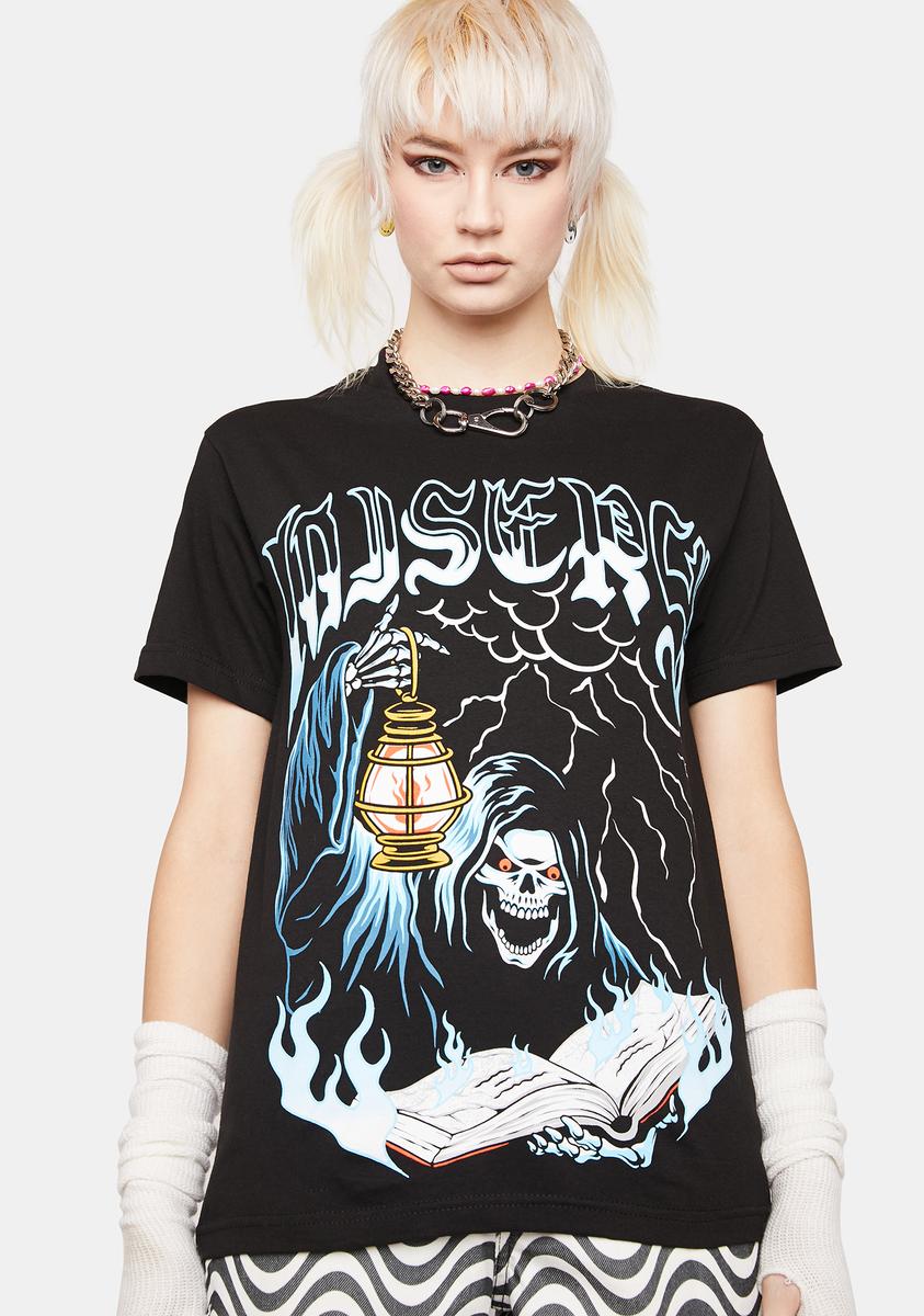 Misery Worldwide Reaper Graphic Tee – Dolls Kill