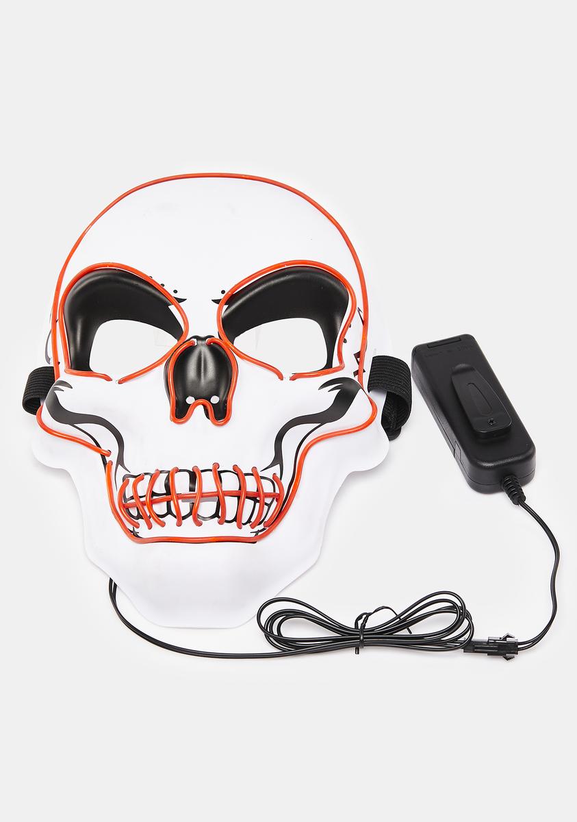 LED Light Up Skull Mask - Red – Dolls Kill