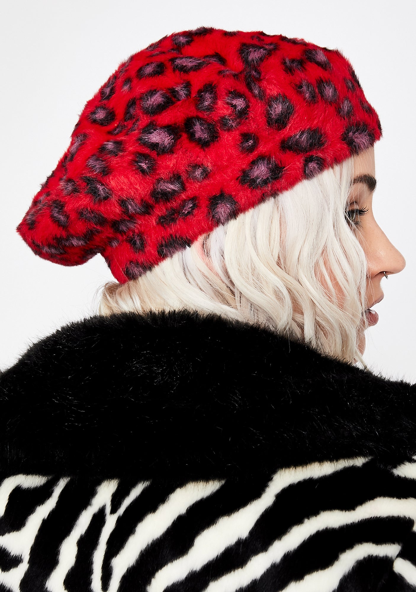 Hot Feral Fashionista Leopard Beret – Dolls Kill