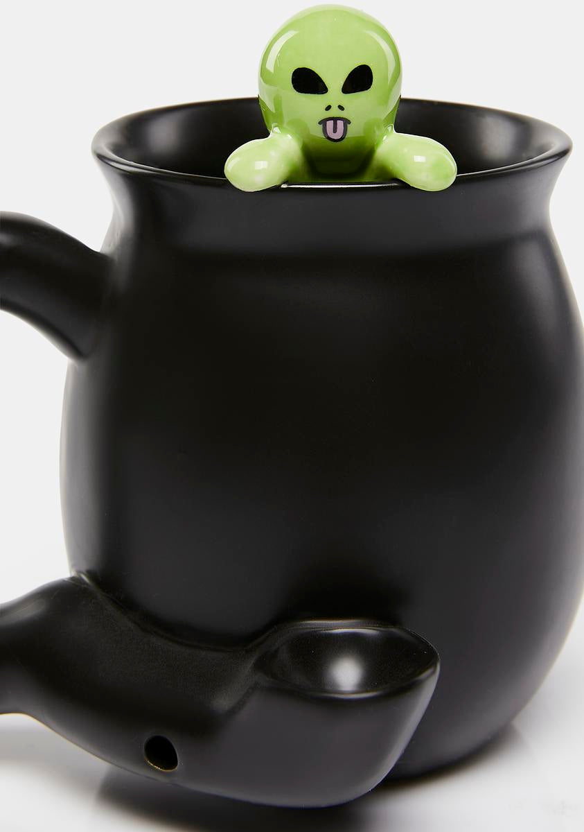 RIPNDIP Ceramic Alien Pipe Mug Combo - Black/Green – Dolls Kill