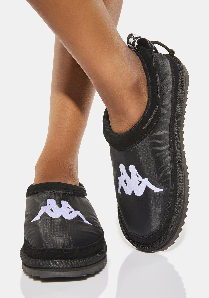 Kappa Black Authentic Mule 3 Slippers – Dolls Kill