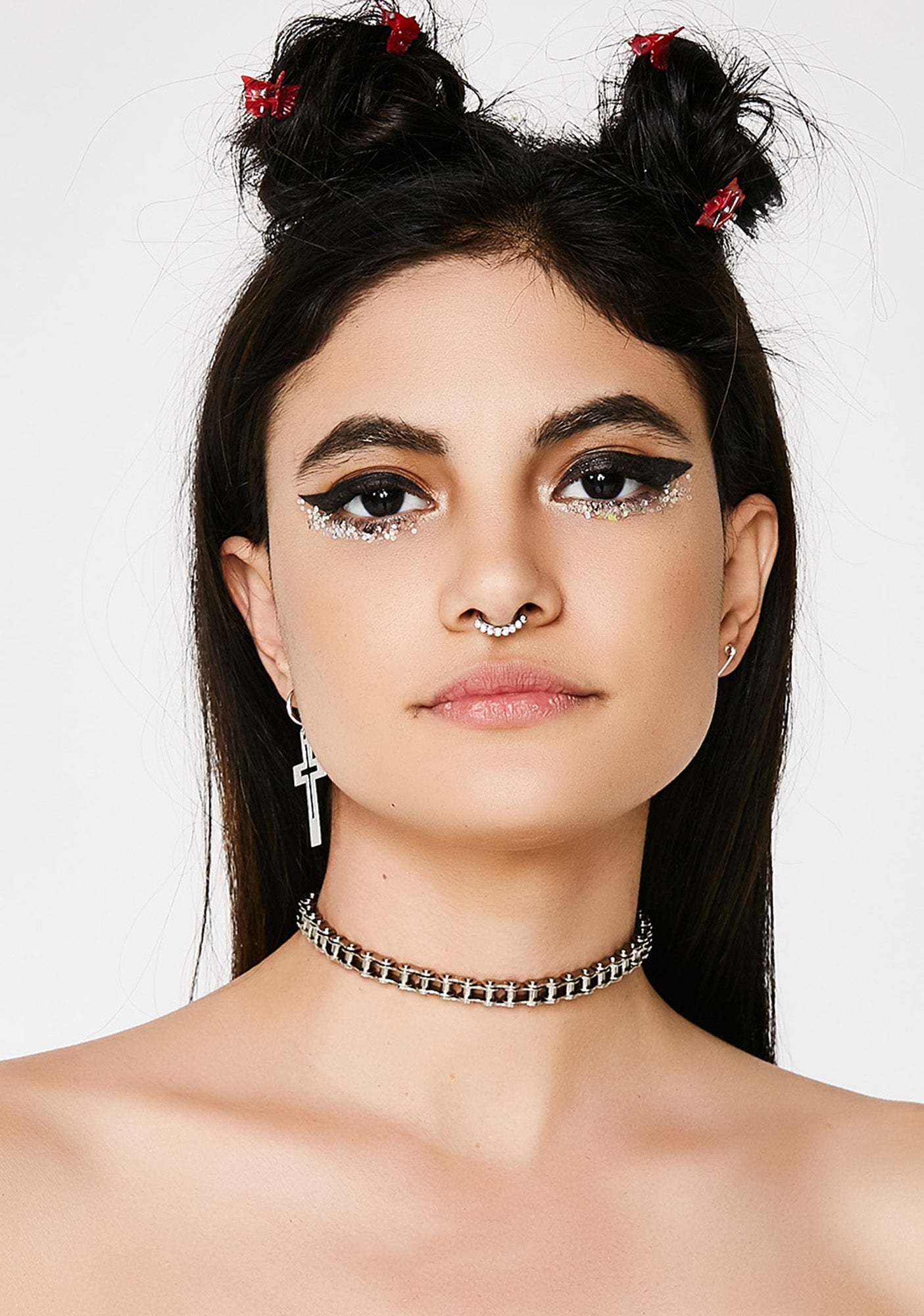 Silver Track Choker – Dolls Kill