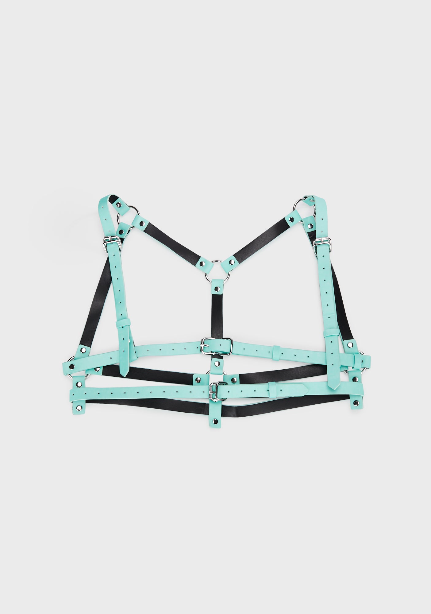 Glow In The Dark Vegan Leather Harness - Green – Dolls Kill