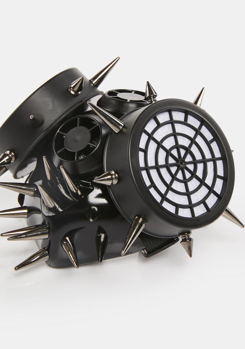 Spiked Gas Mask - Black – Dolls Kill